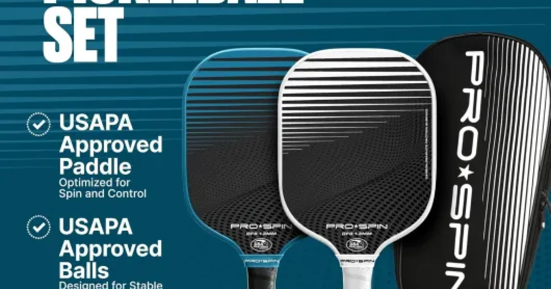 PRO-SPIN Carbon Fiber Pickleball Paddles Review: a simple, solid ...